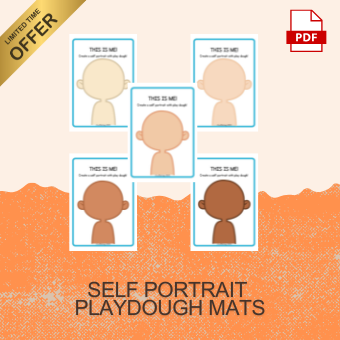 Self Portrait Playdough mats – KleuterKreatief
