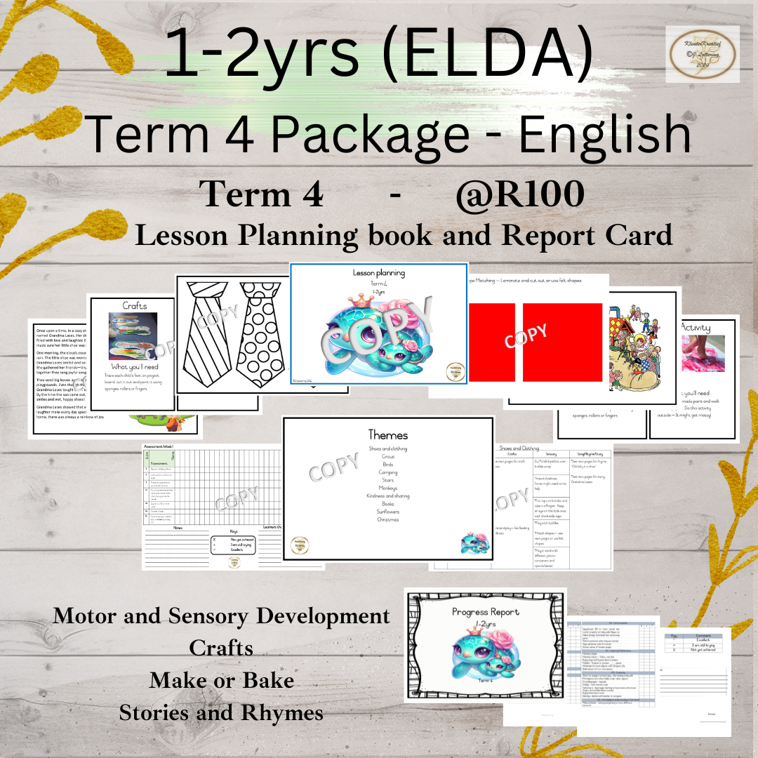 1-2yrs Curriculum (ELDA) – KleuterKreatief