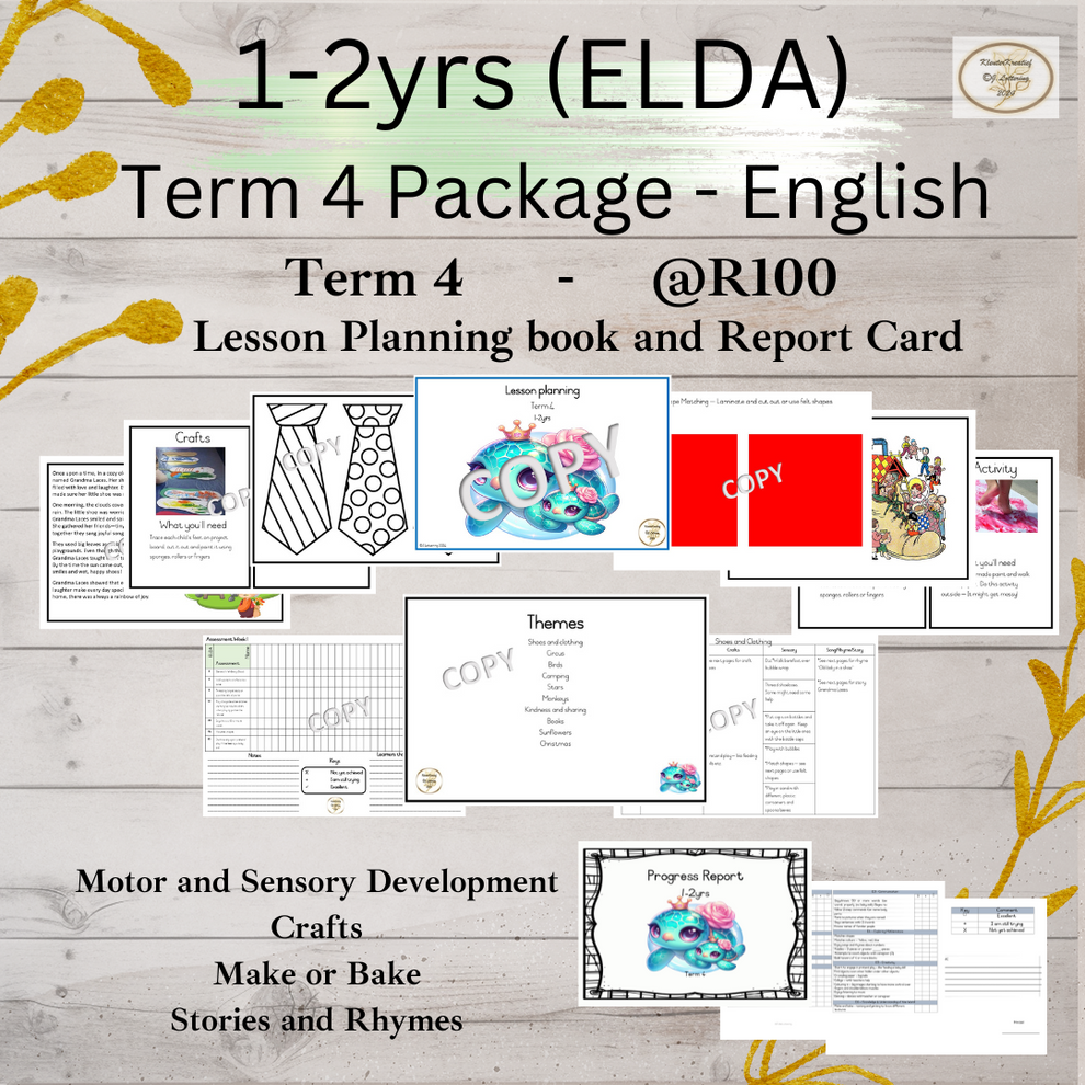 1-2yrs Curriculum (ELDA) – KleuterKreatief