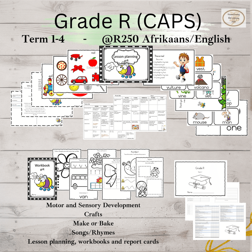 Grade R Full year Curriculum (Caps) – KleuterKreatief