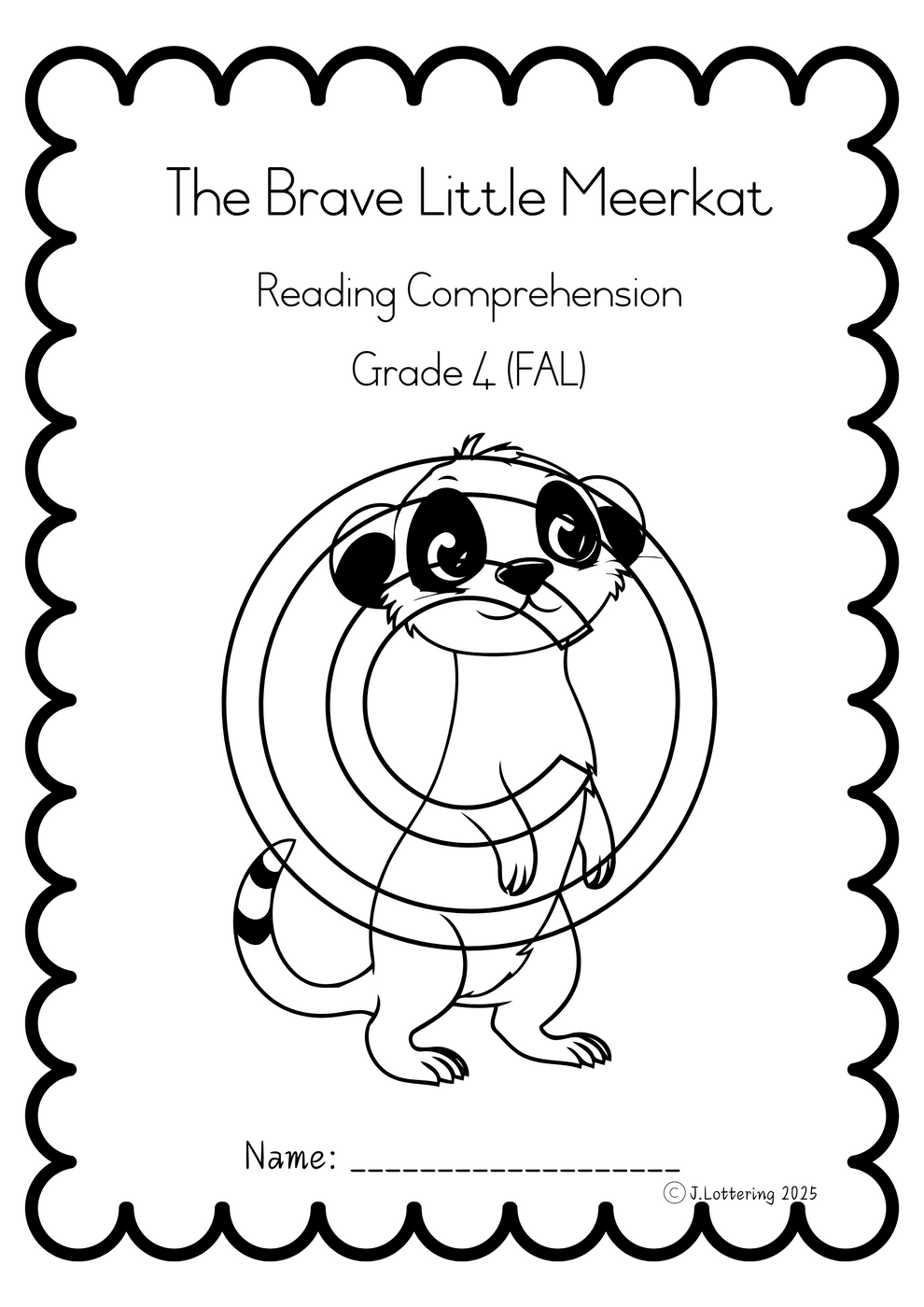 Reading Comprehension - Brave Little Meerkat. (FAL) Grade 4 ...