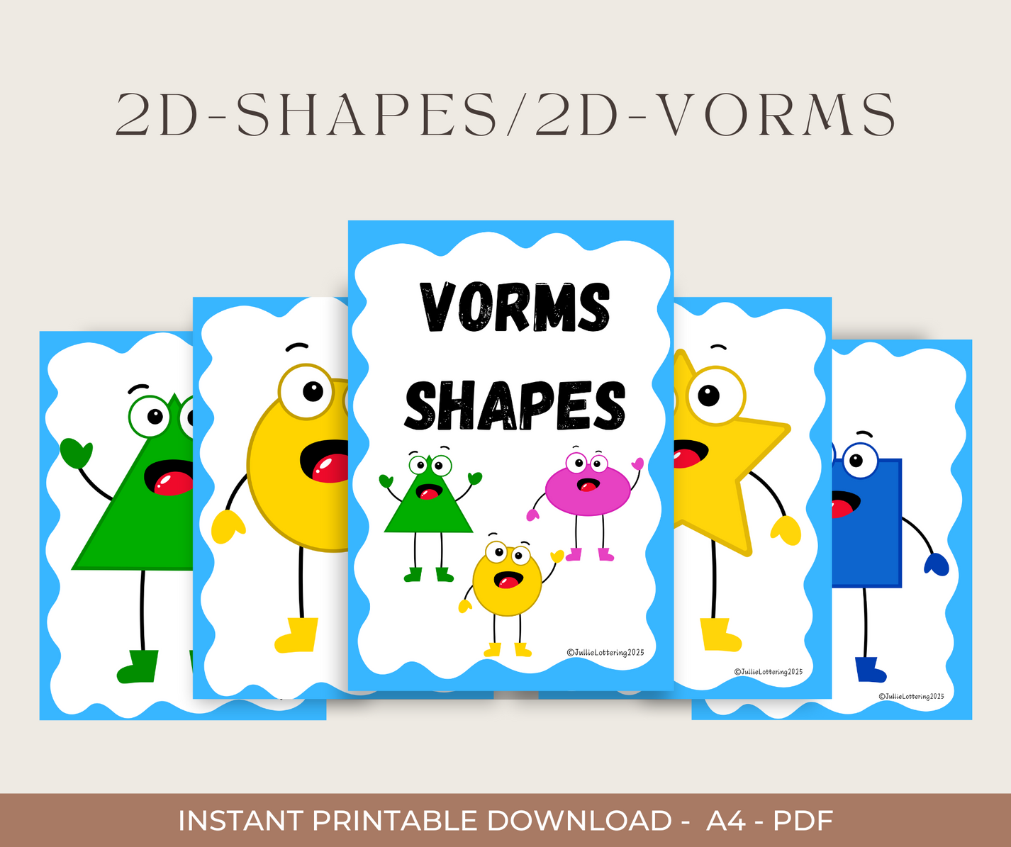 2D-Vorms/2D-shapes – KleuterKreatief
