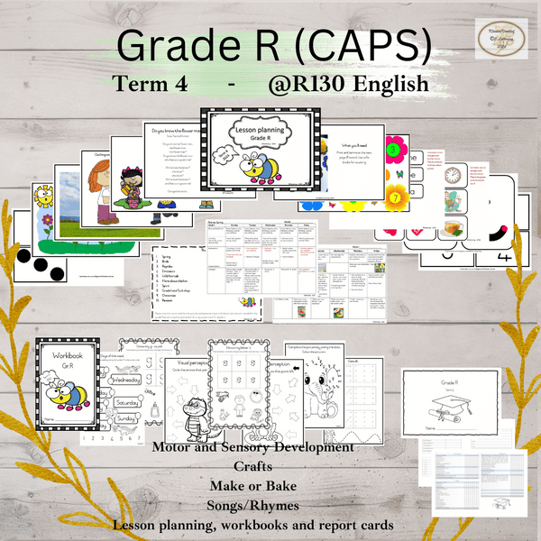 grade R Term 4 Package 2024 – KleuterKreatief