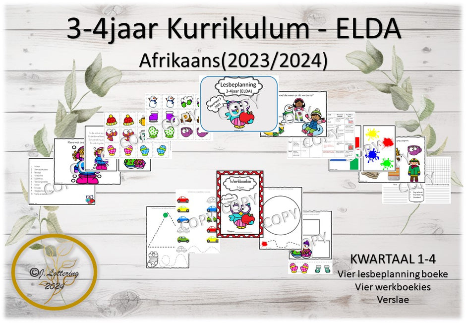 3-4yrs Curriculum(ELDA) Afr & Eng 2024 – KleuterKreatief