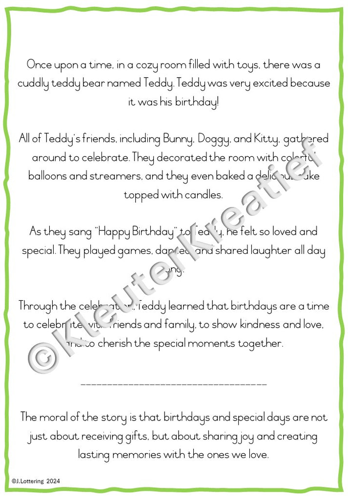 Short Stories with Moral Values for Preschoolers 1 – KleuterKreatief