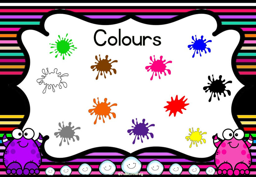 Monsters Colours Poster – KleuterKreatief
