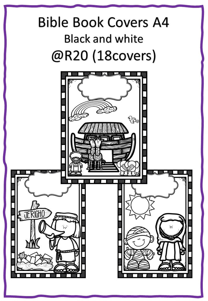 Bible Book Covers A4 size – KleuterKreatief