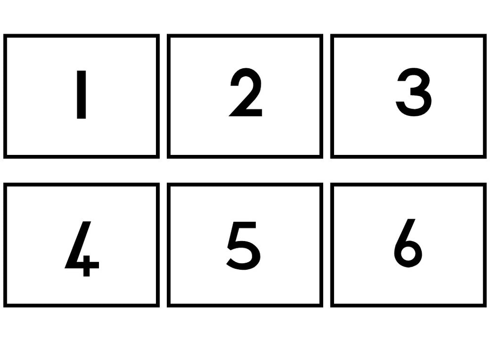 Getalle, getalname en kolkaarte - flitskaarte – KleuterKreatief