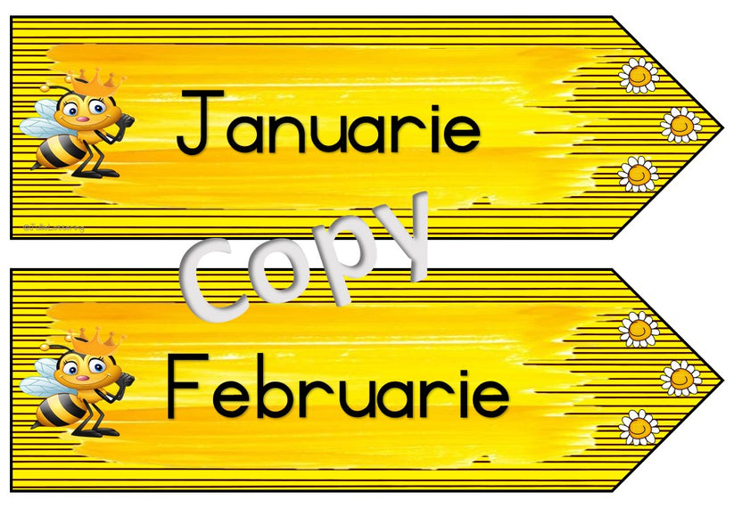 Maande van die jaar - Bytjie tema – KleuterKreatief